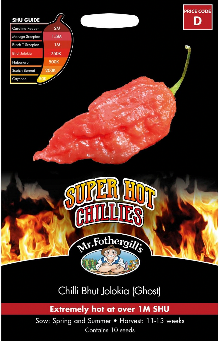 Super Hot Chilli Bhut Jolokia - GHOST PEPPER – Campbells Garden Centre